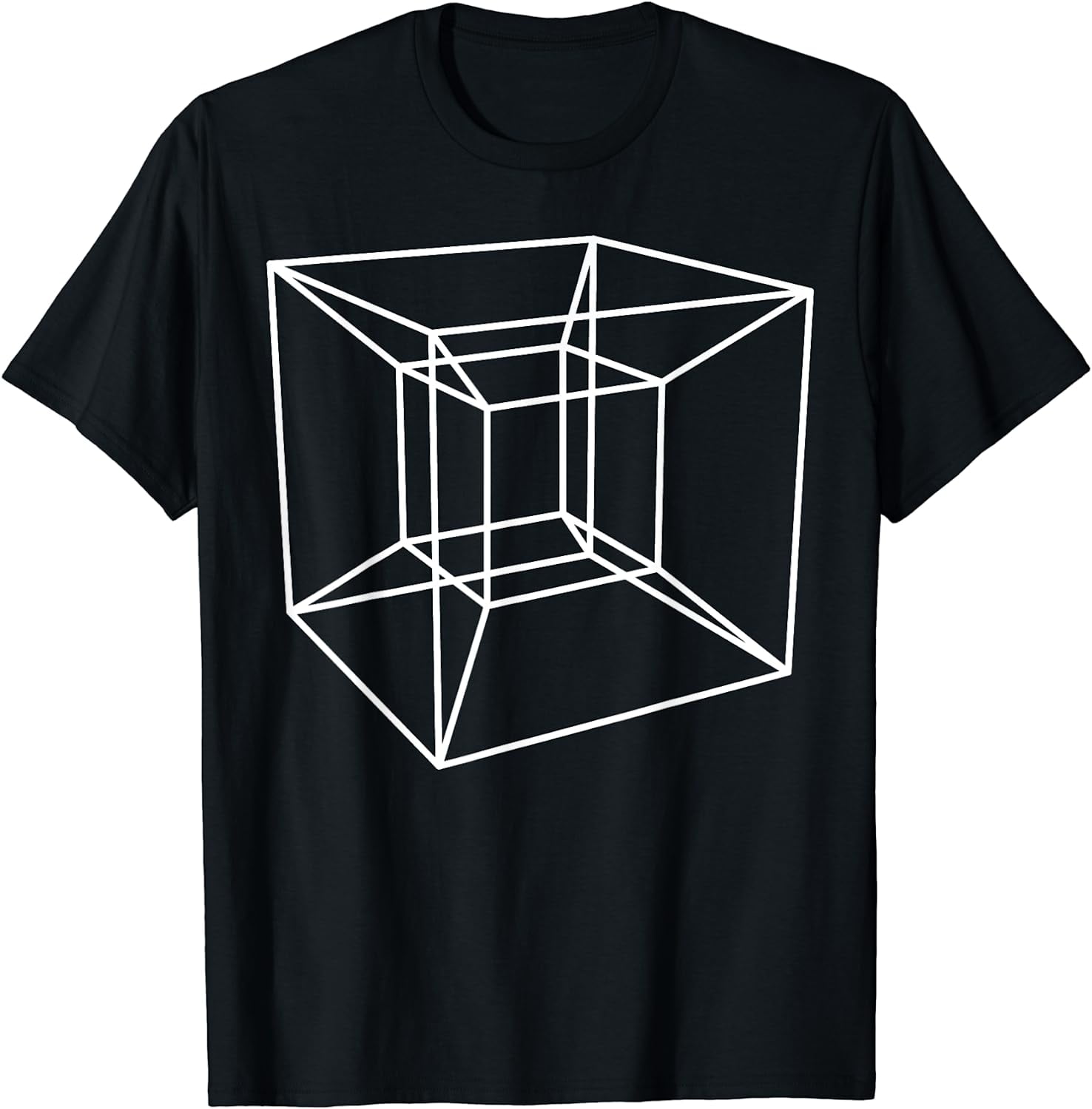 Nerdy Tesseract Hypercube Math Science Teacher Student Gift T-Shirt ...