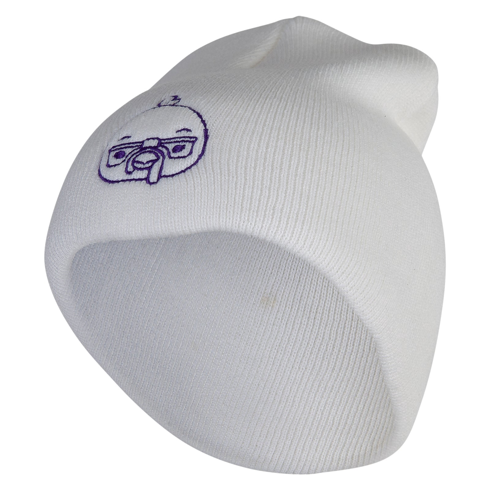 Nerdy Turkey Embroidered 8 inch Acrylic Short Blank Beanie - White OSFM ...