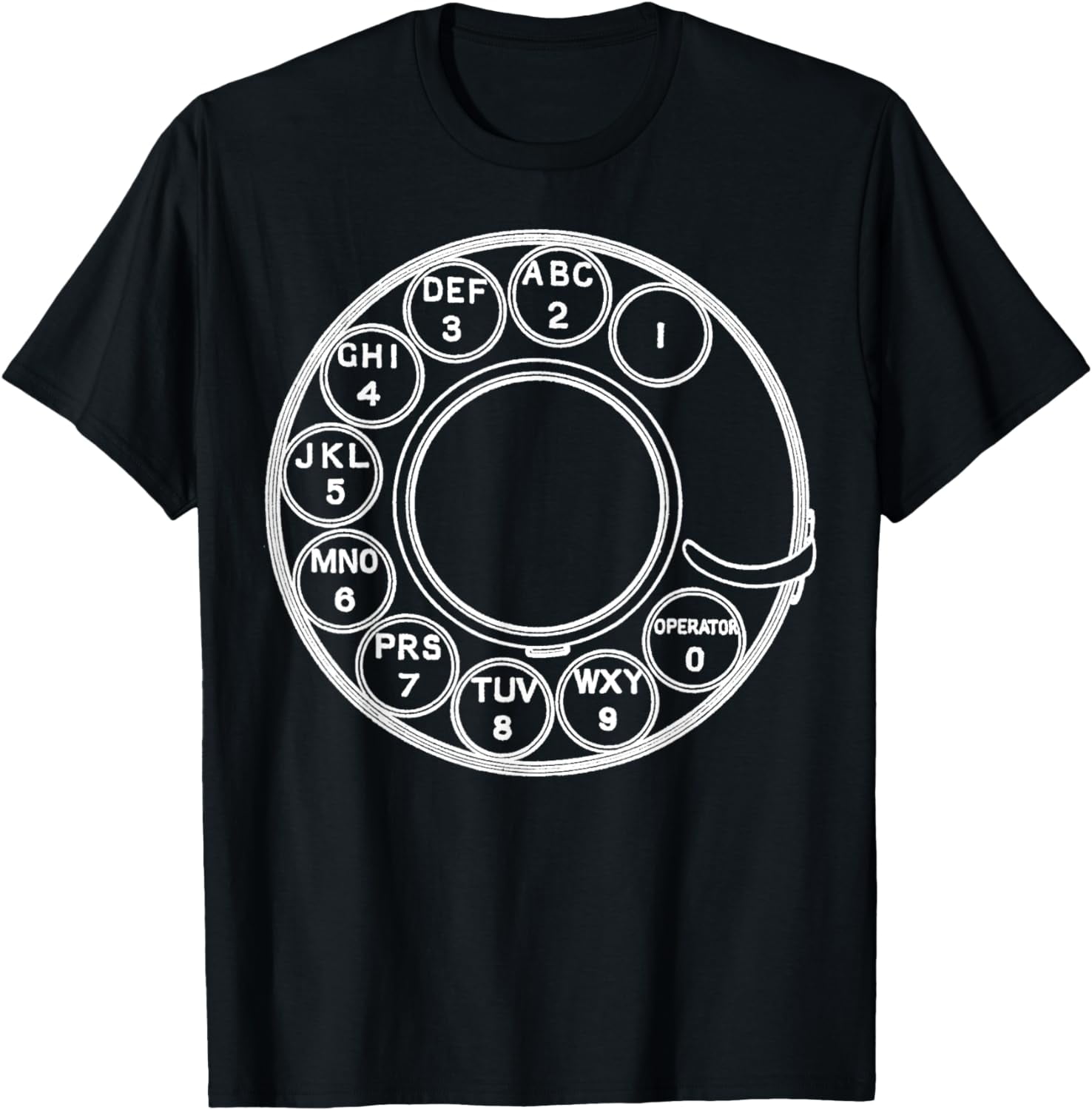 Nerdy Vintage Rotary Phone Dial Math Science Teacher White T-Shirt ...