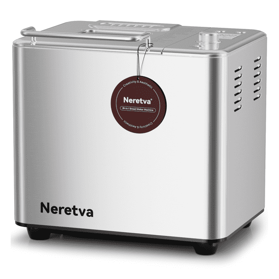 Neretva Bread Maker, 20-in-1 Automatic Bread Machine, Dual Heaters ...