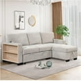 Neretva Stylish and Functional Light Chaise Lounge Sectional with ...