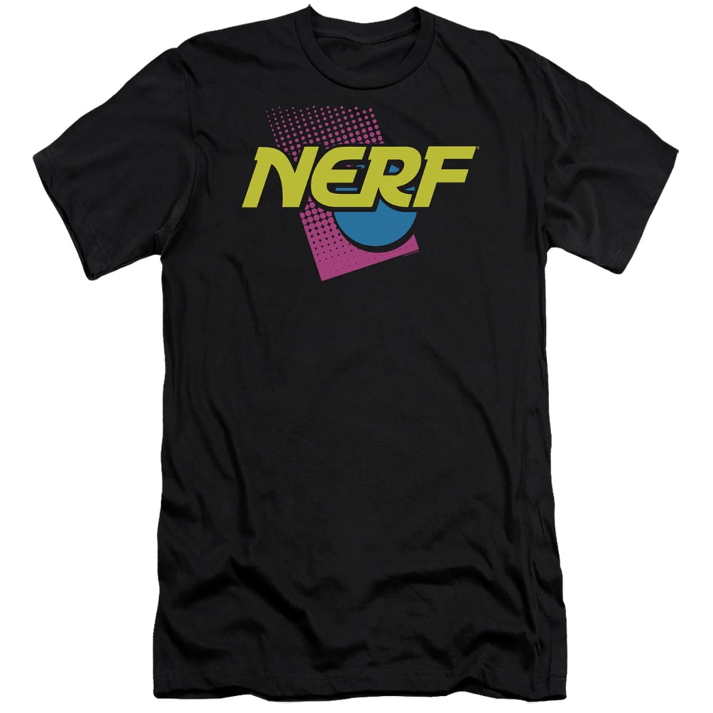 Nerf 90S Logo S/S Adult 30/1 T-Shirt Black - Walmart.com