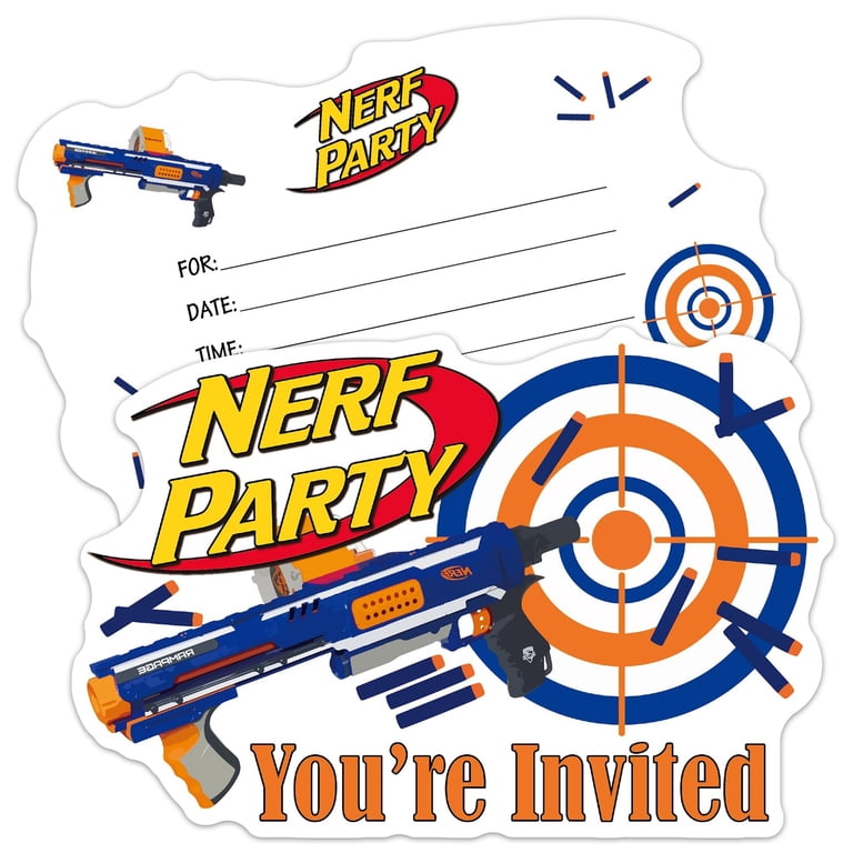 Nerf Birthday Party Template