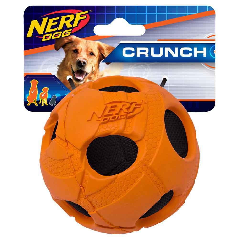Nerf Dog Bash Crunch Ball Dog Toy, Orange, 3.8 inch - Walmart.com