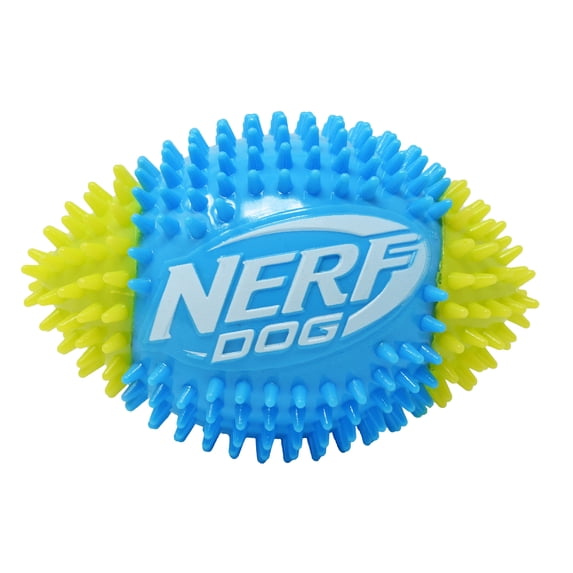 Nerf Dog TPR Spike Squeak Football Dog Toy, 6 inch - Walmart.com