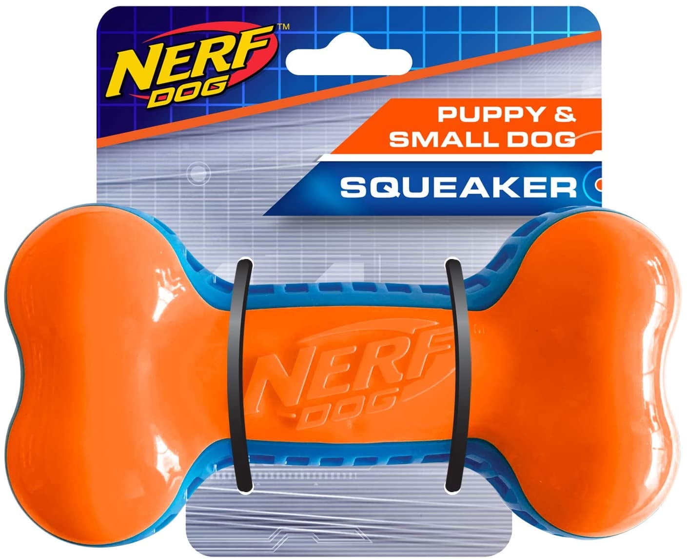 Nerf Dog TPR EXO Squeak Dog Toy, Lightweight, Durable and Water ...
