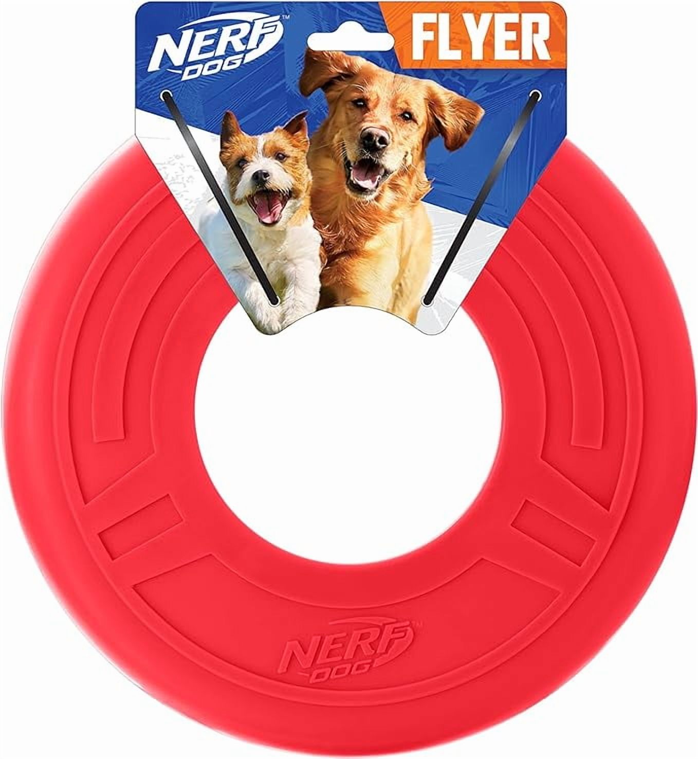 Nerf Dog Atomic Flyer Dog Toy, Flying Disc, Lightweight, Durable and ...