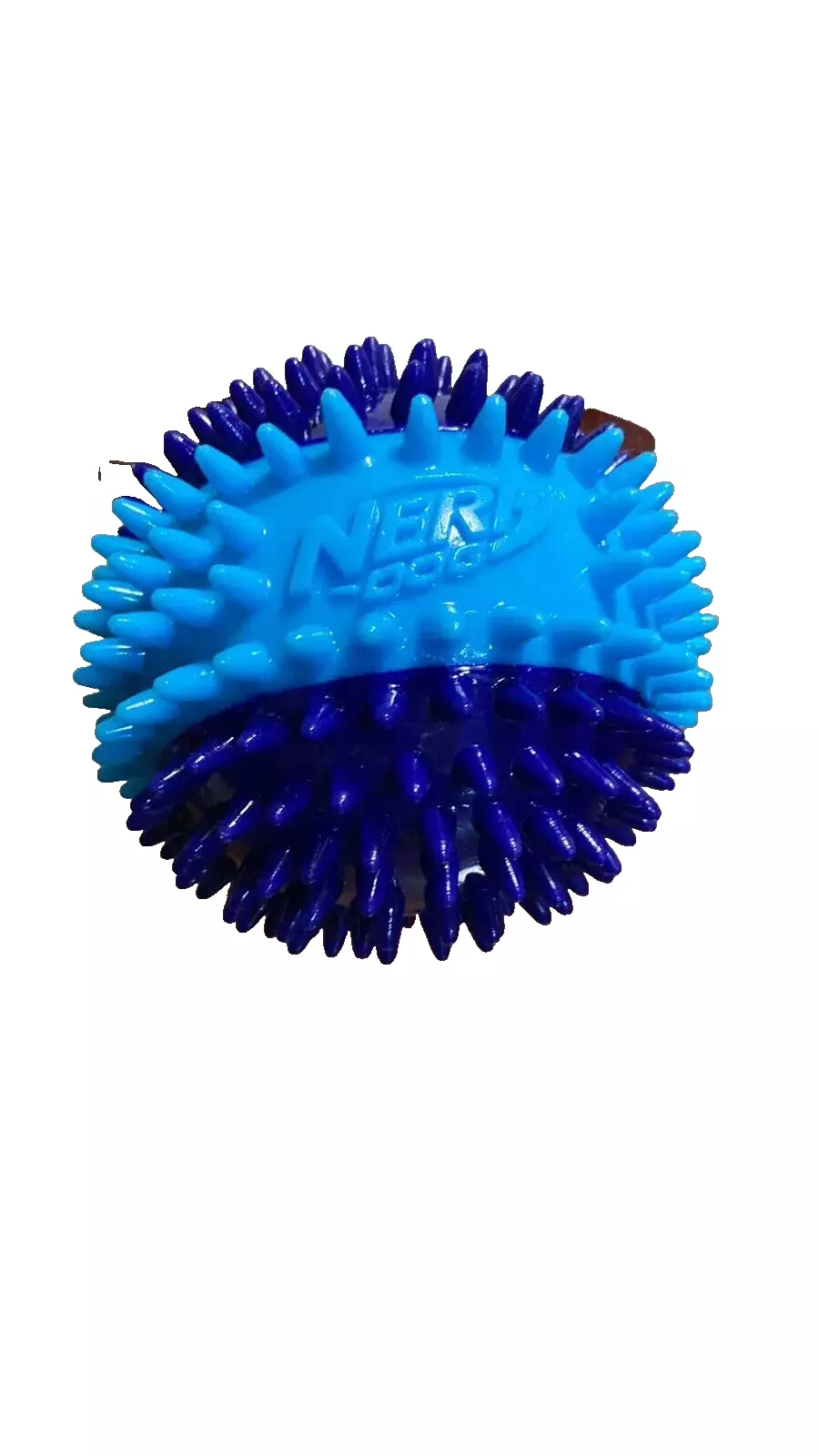 Nerf Dog ~ Blue Extra Large 4”Spike Ball ~ Squeaky Interactive Dog Toy ...