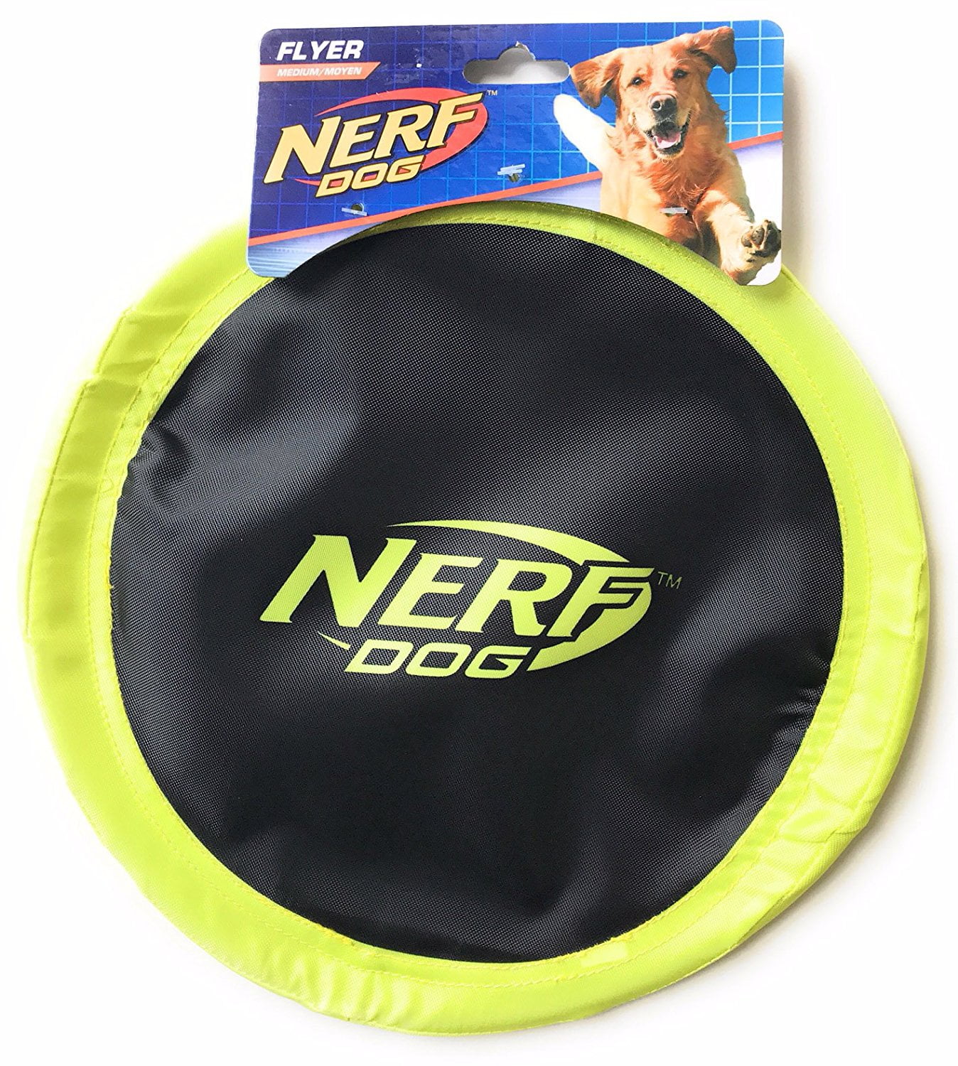Nerf Dog Flyer Disc Dog Toy For Medium Size Dogs - Yellow Color ...