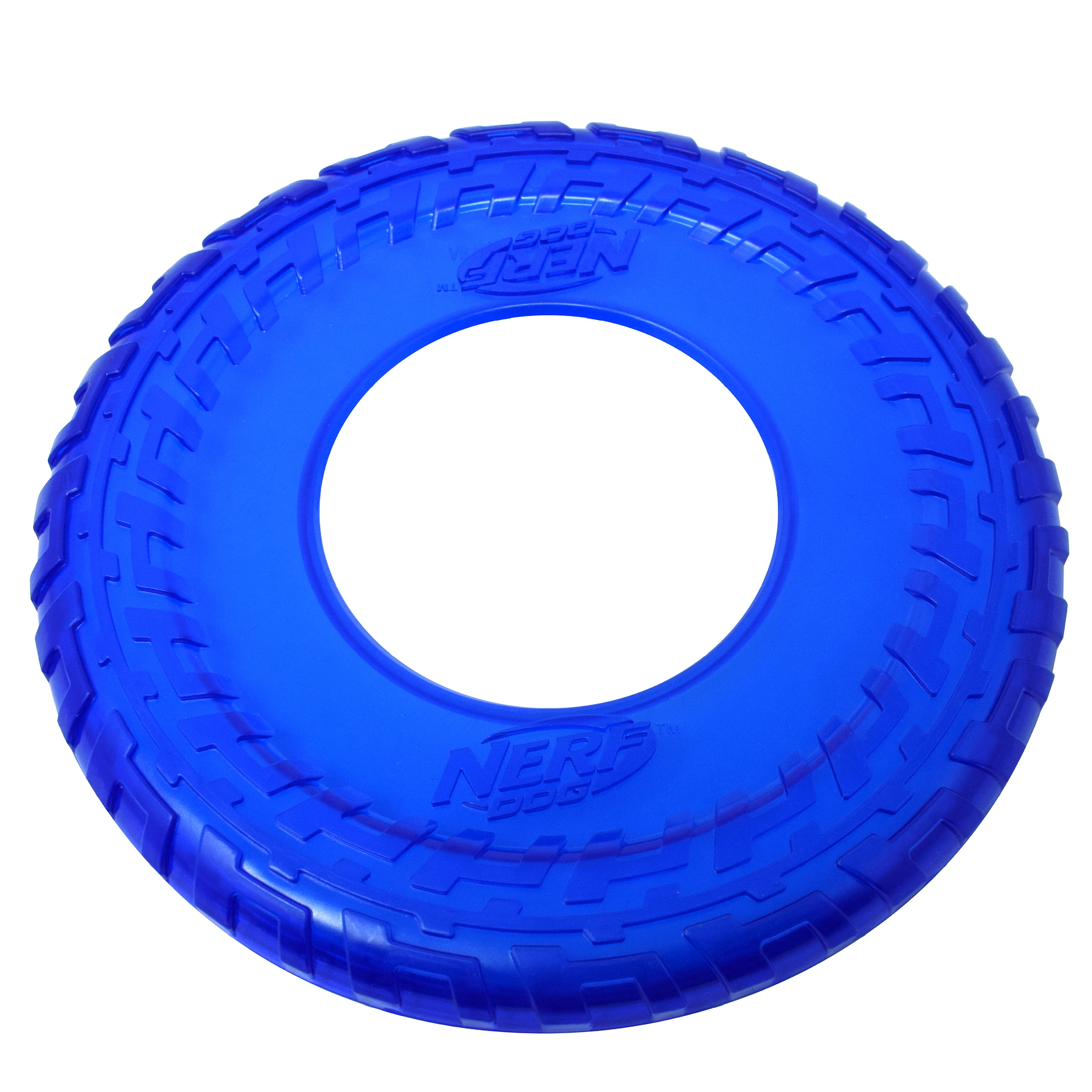 Nerf Dog 10-inch Rubber Flyer Toy Frisbee for Large Pets, Tug War ...