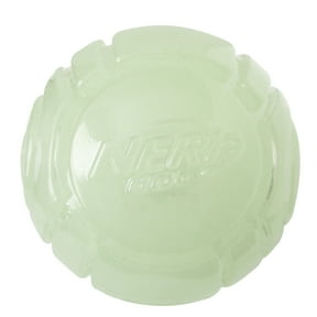 Nerf Dog LED Light Up Dental Spikes Squeaky Ball for Dogs, 2.7 inch ...