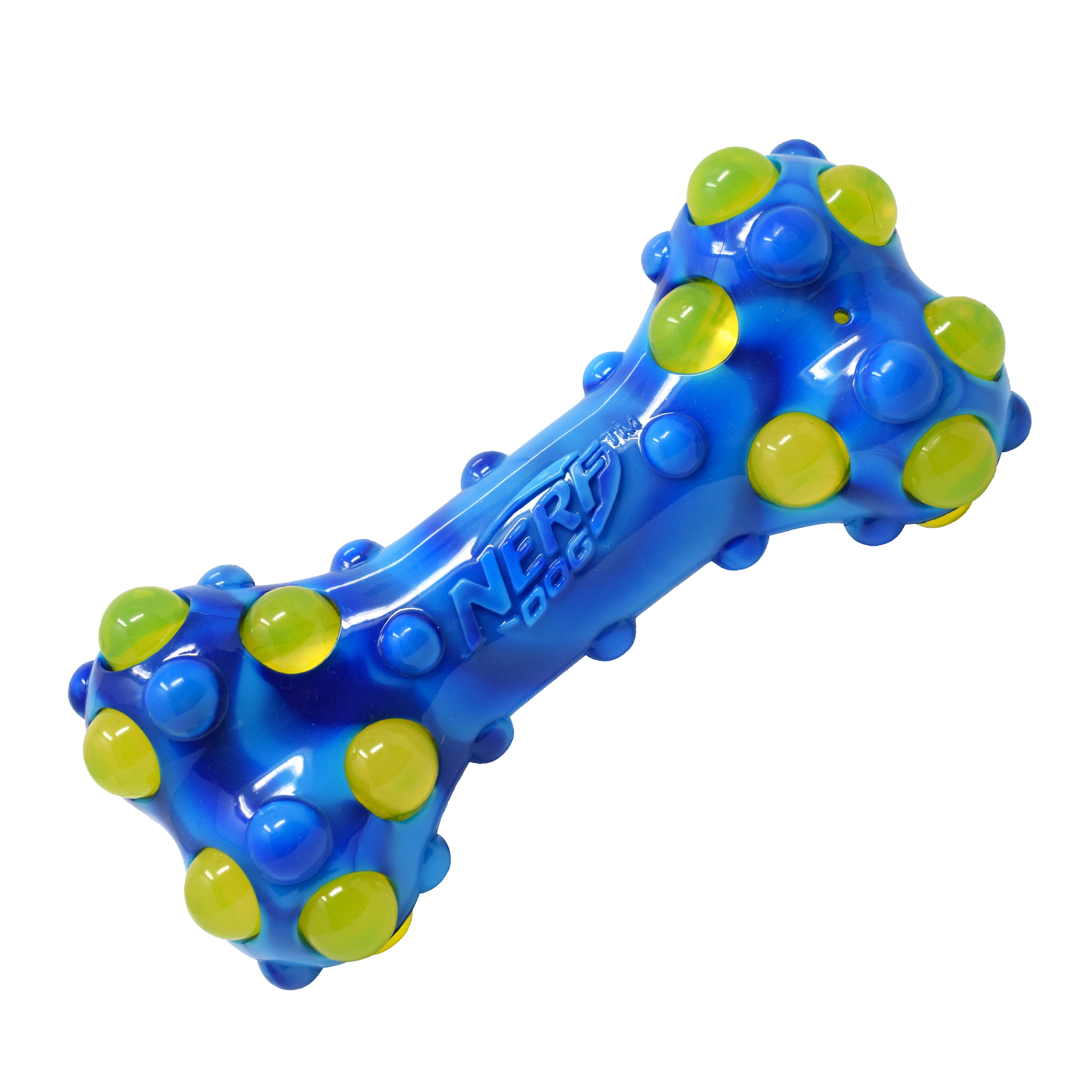 Nerf Dog TPR Bubble Light Up & Squeak Bone, 7 inch - Walmart.com