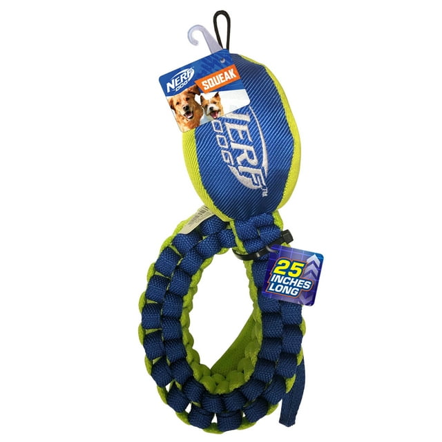 Nerf Dog Vortex Chain Tug Dog Toy with Durable Braided Nylon, 25 ...