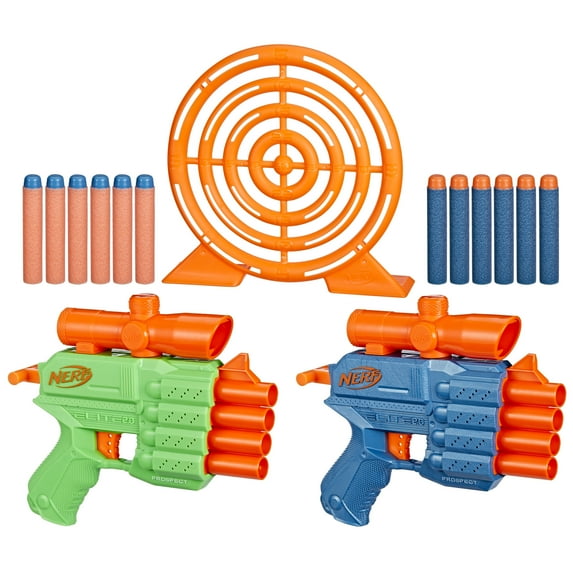 Nerf Elite 2.0 Face Off Target Set, Includes 2 Toy Foam Dart Blasters ...