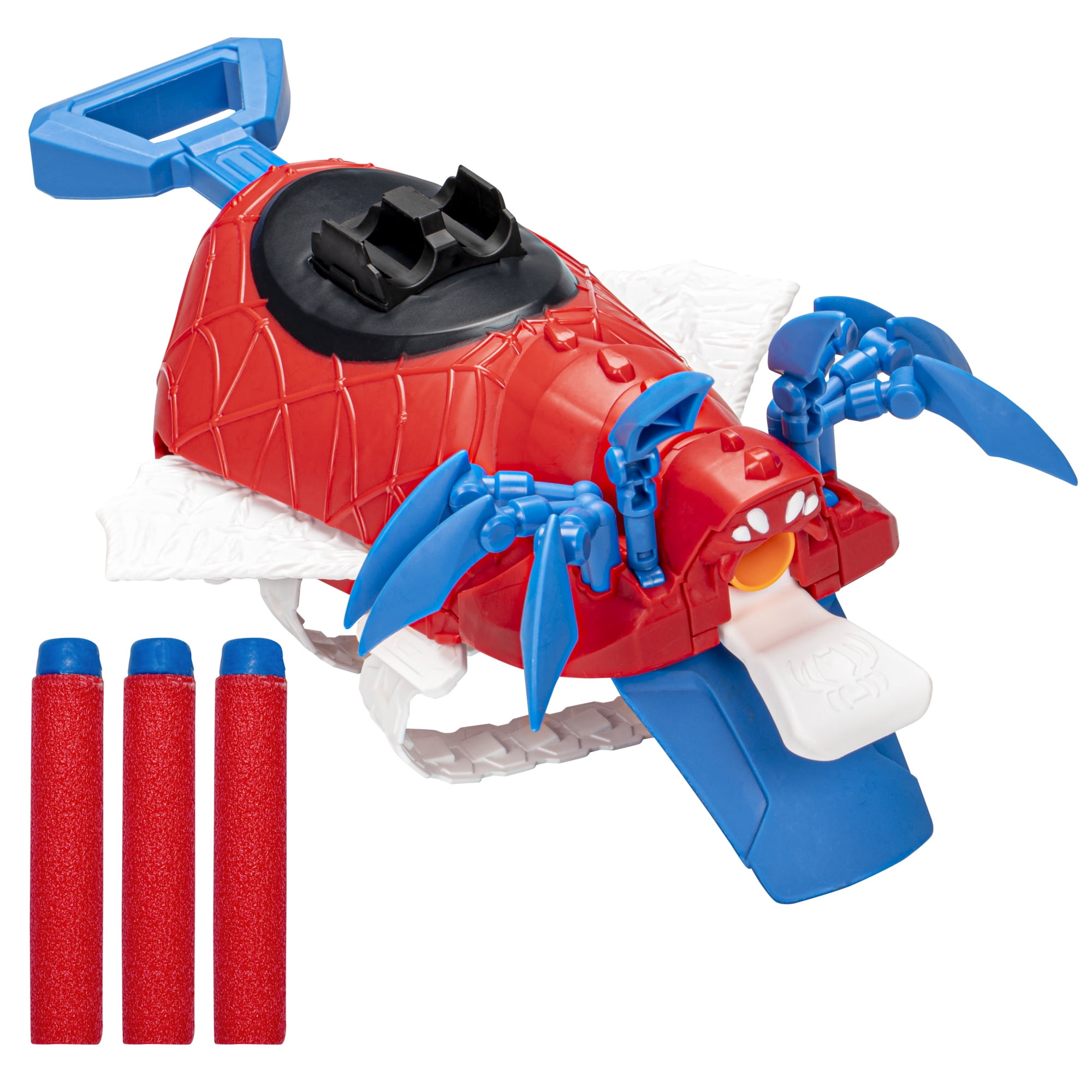 Nerf Marvel Mech Strike Mechasaurus Spiderman Arachno Kids Toy Blaster ...