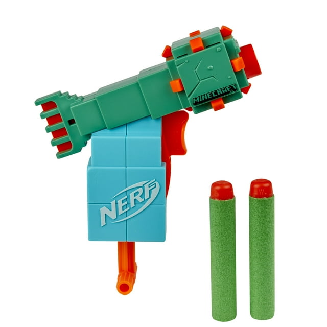 Nerf MicroShots Minecraft Guardian Mini Kids Toy Blaster with 2 Darts ...
