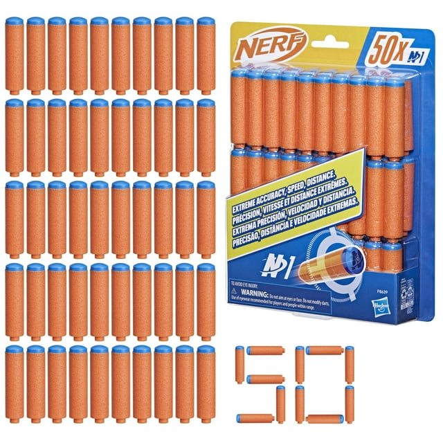 Nerf N Series N1 Darts, 50 Darts, Compatible Only with Nerf N Series ...