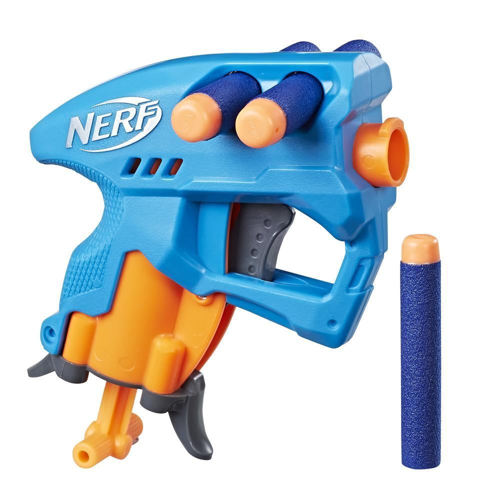 Nerf N-Strike NanoFire Elite Blaster, Compact Single-Shot Toy, Blue ...