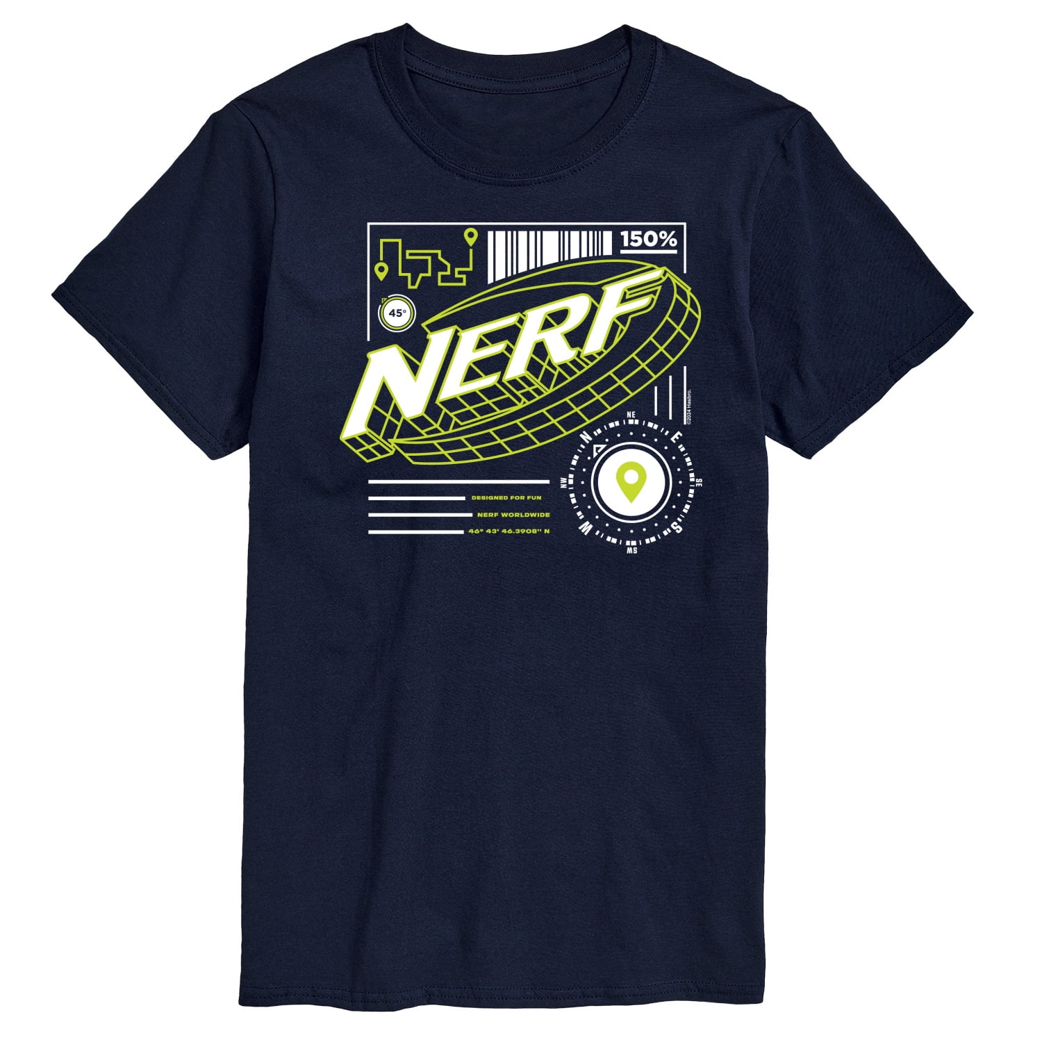 Nerf - Nerf Compass - Men's Short Sleeve T-Shirt - Walmart.com