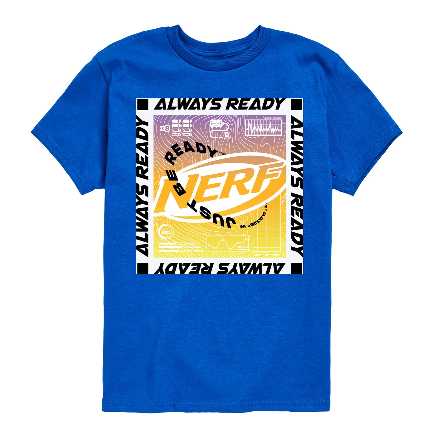 Nerf - Nerf Grid Gradient - Boy's Short Sleeve T-Shirt - Walmart.com