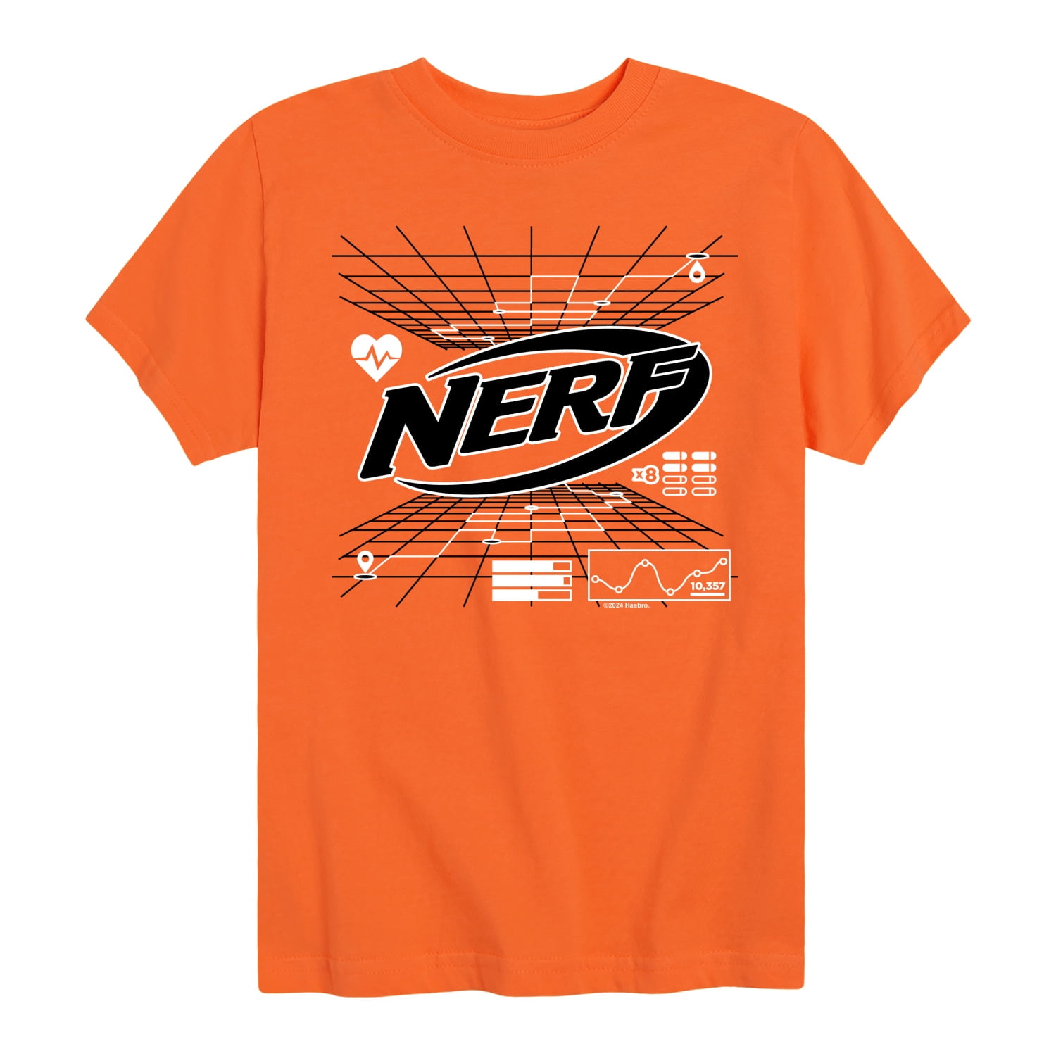 Nerf - Nerf Grid Map - Boy's Short Sleeve T-Shirt - Walmart.com