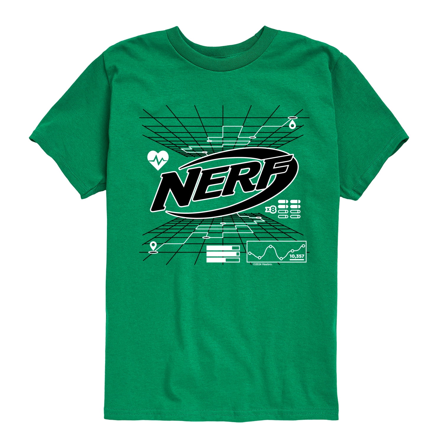 Nerf - Nerf Grid Map - Boy's Short Sleeve T-Shirt - Walmart.com