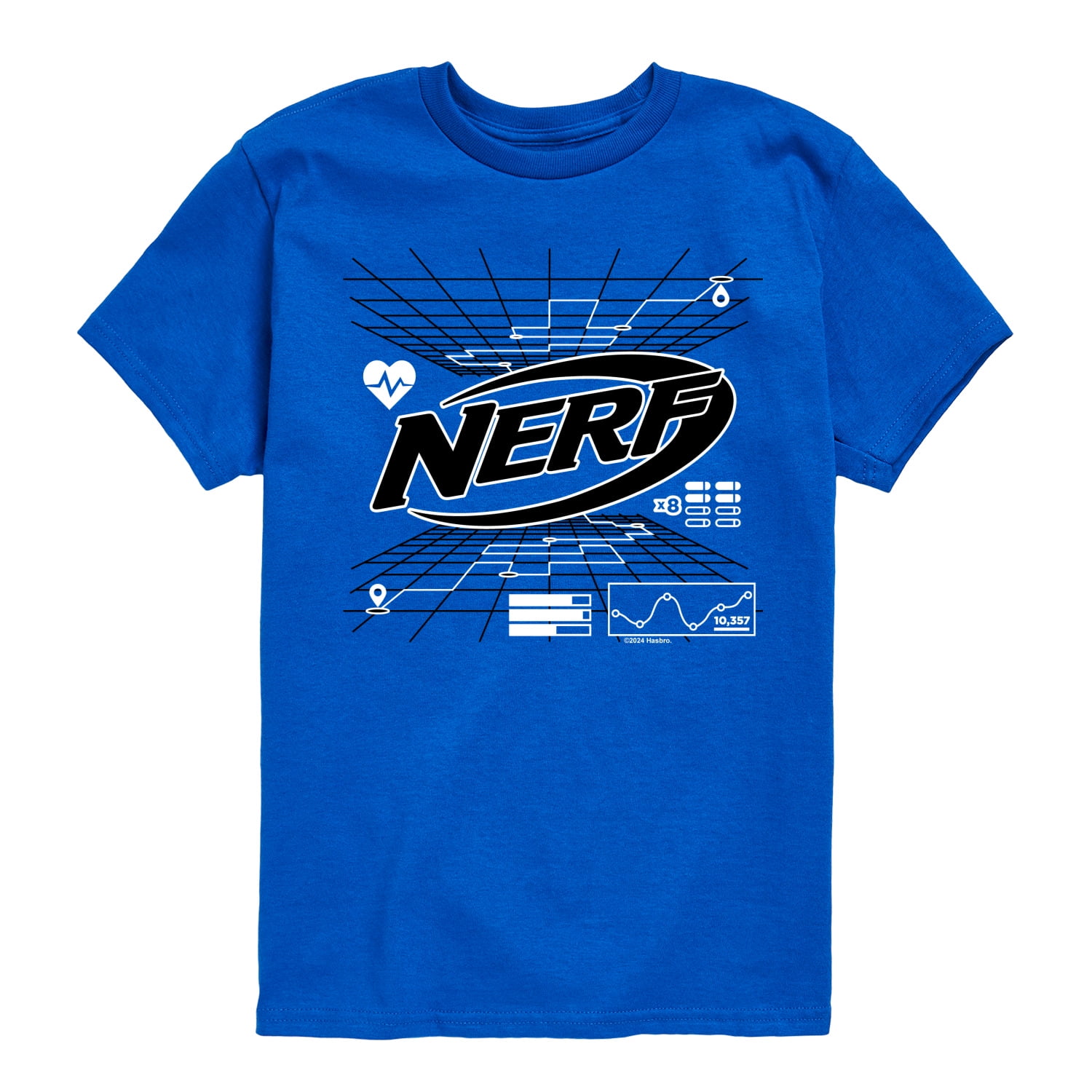 Nerf - Nerf Grid Map - Boy's Short Sleeve T-Shirt - Walmart.com