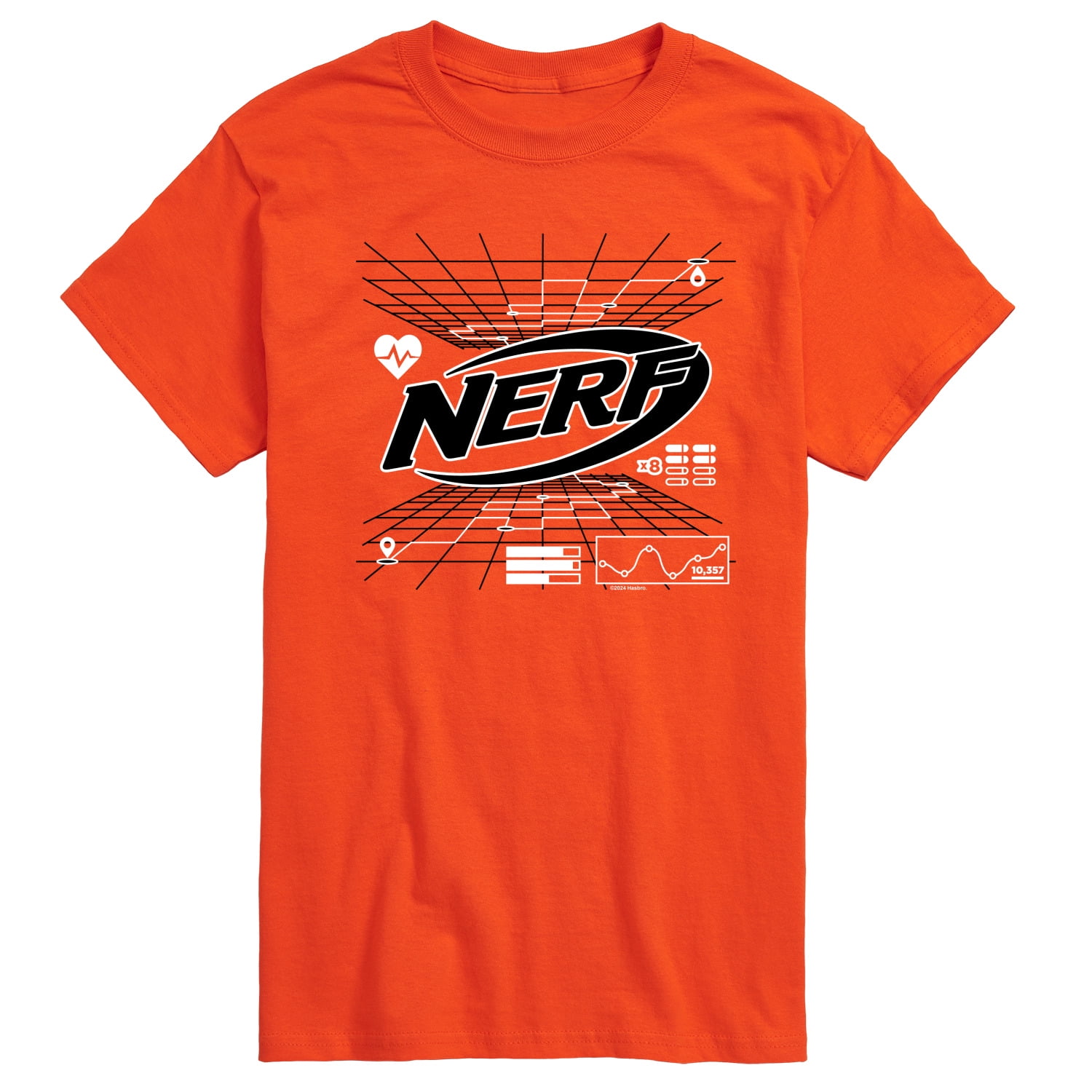 Nerf - Nerf Grid Map - Men's Short Sleeve T-Shirt - Walmart.com