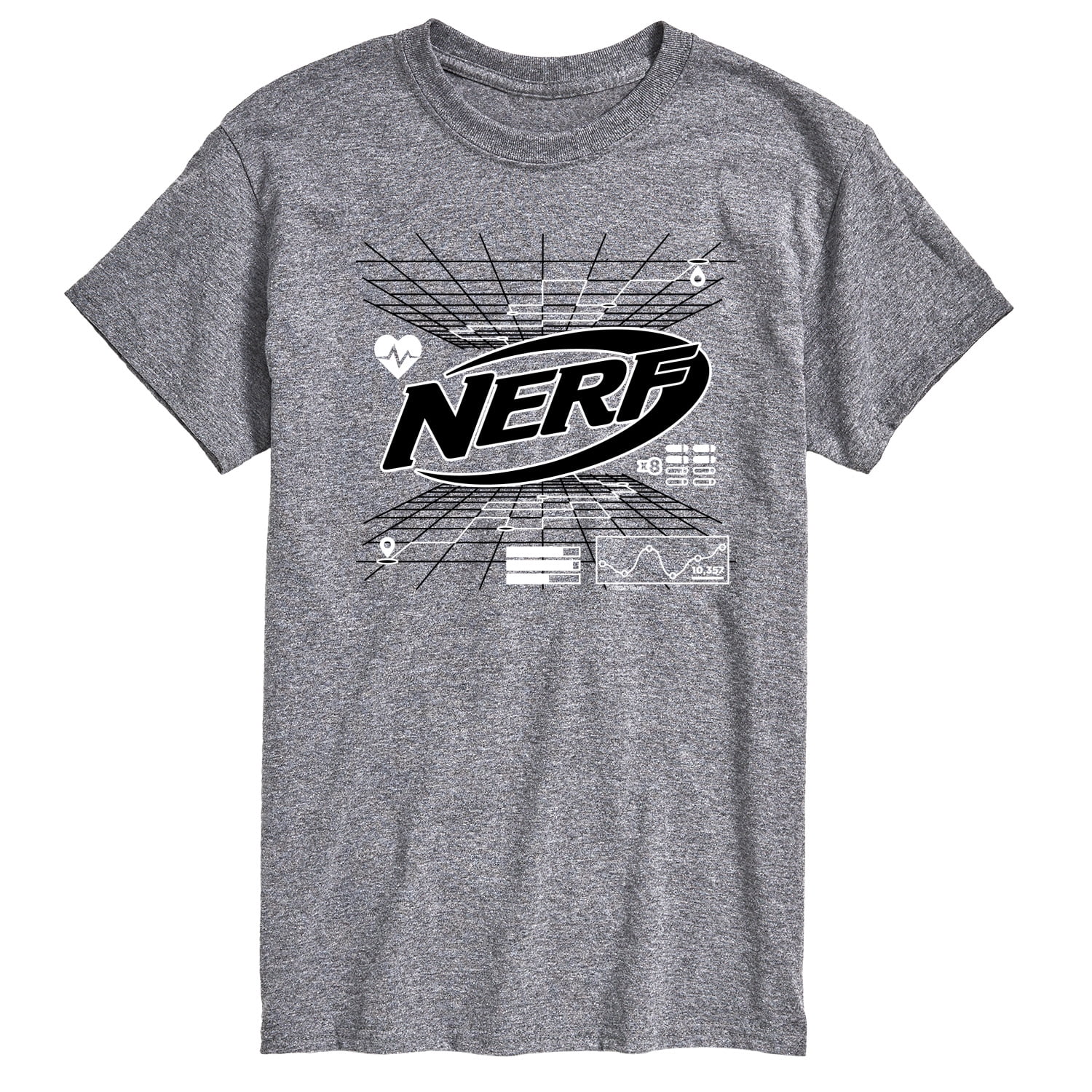 Nerf - Nerf Grid Map - Men's Short Sleeve T-Shirt - Walmart.com