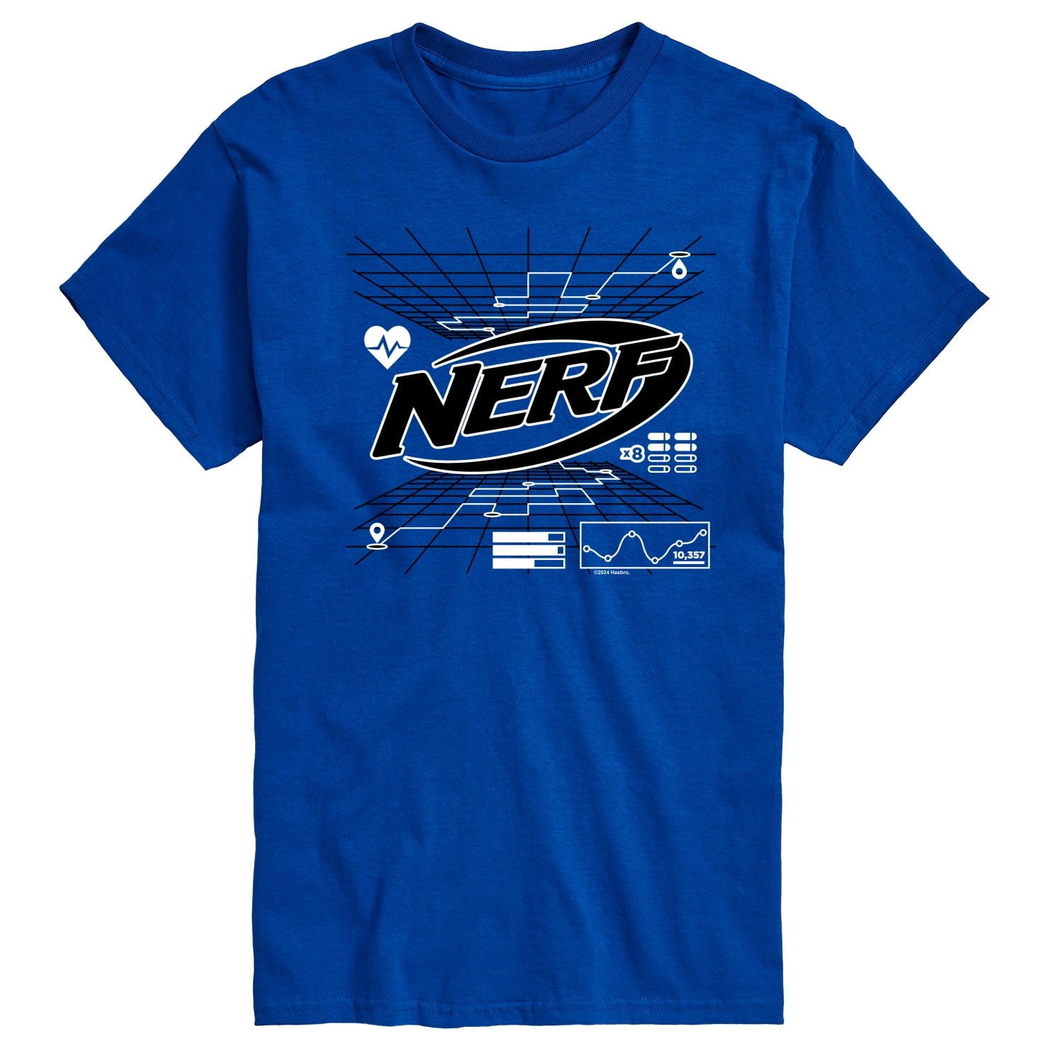Nerf - Nerf Grid Map - Men's Short Sleeve T-Shirt - Walmart.com