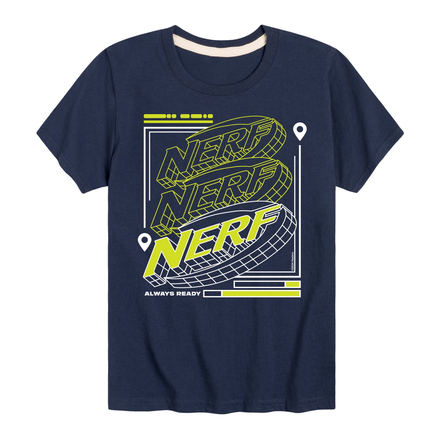 Nerf - Nerf Neon Grid Logo - Boy's Short Sleeve T-Shirt - Walmart.com