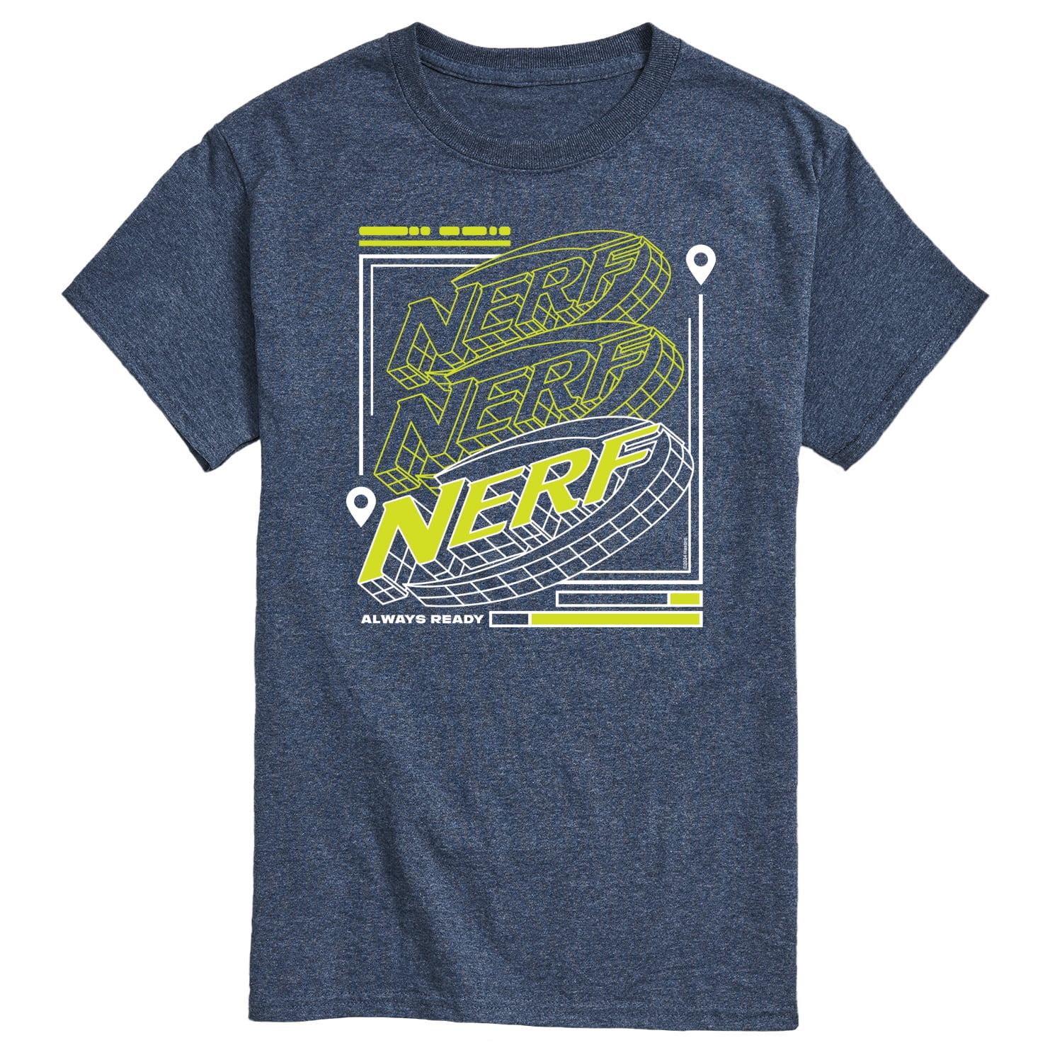 Nerf - Nerf Neon Grid Logo - Men's Short Sleeve T-Shirt - Walmart.com