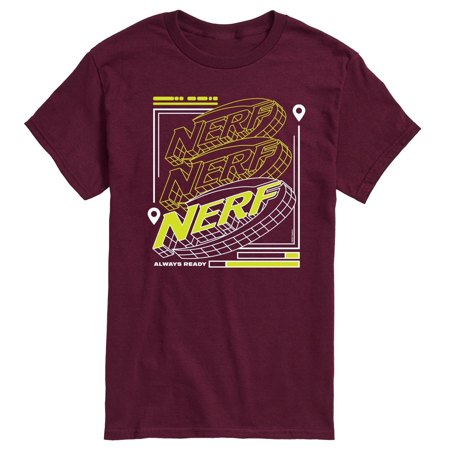 Nerf - Nerf Neon Grid Logo - Men's Short Sleeve T-Shirt - Walmart.com