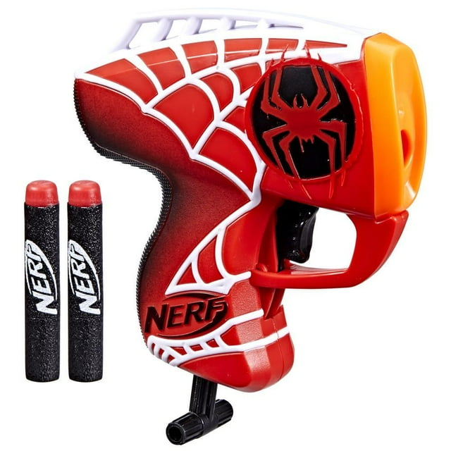 Nerf MicroShots Spider-Man Miles Morales Mini Dart Blaster, Movie ...