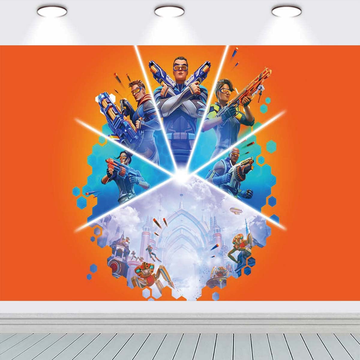 Nerf Taspestry Poster Banner Backdrop Background Wall Decor Party ...