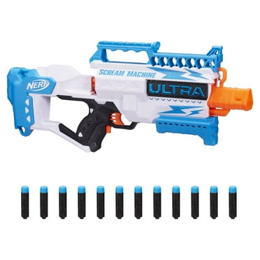 Nerf Ultra Three Blaster, Pump-Action, 8-Dart Clip, 8 Nerf Ultra Darts ...