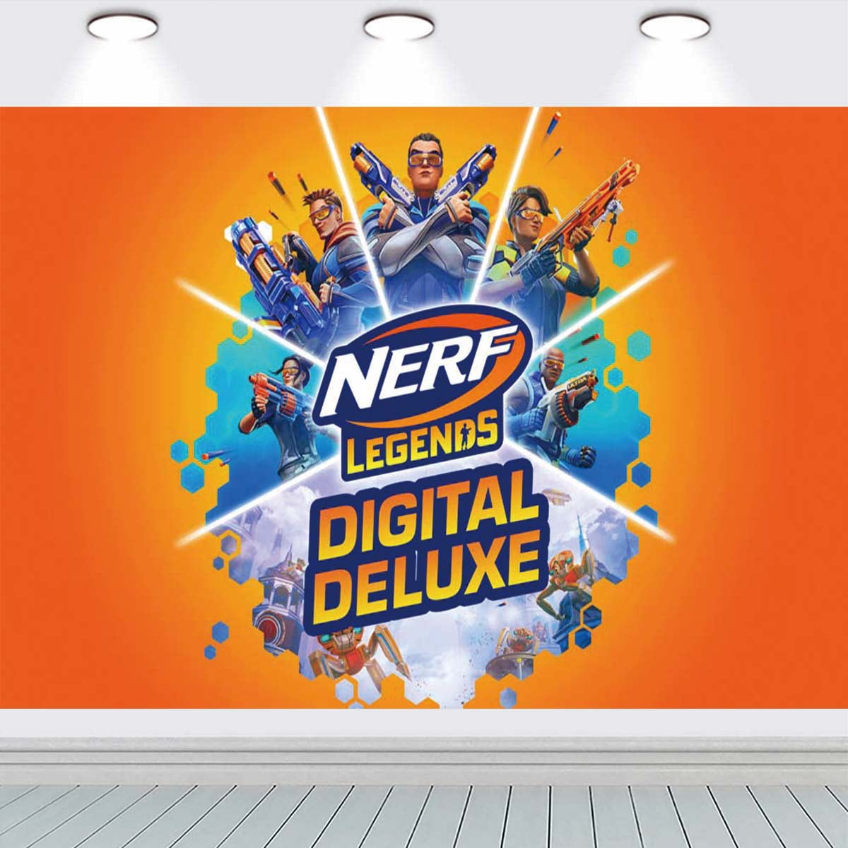 Nerf school Backdrop Background Banner Birthday Party Supplies Taspestry Wall Decor Poster Lover ...