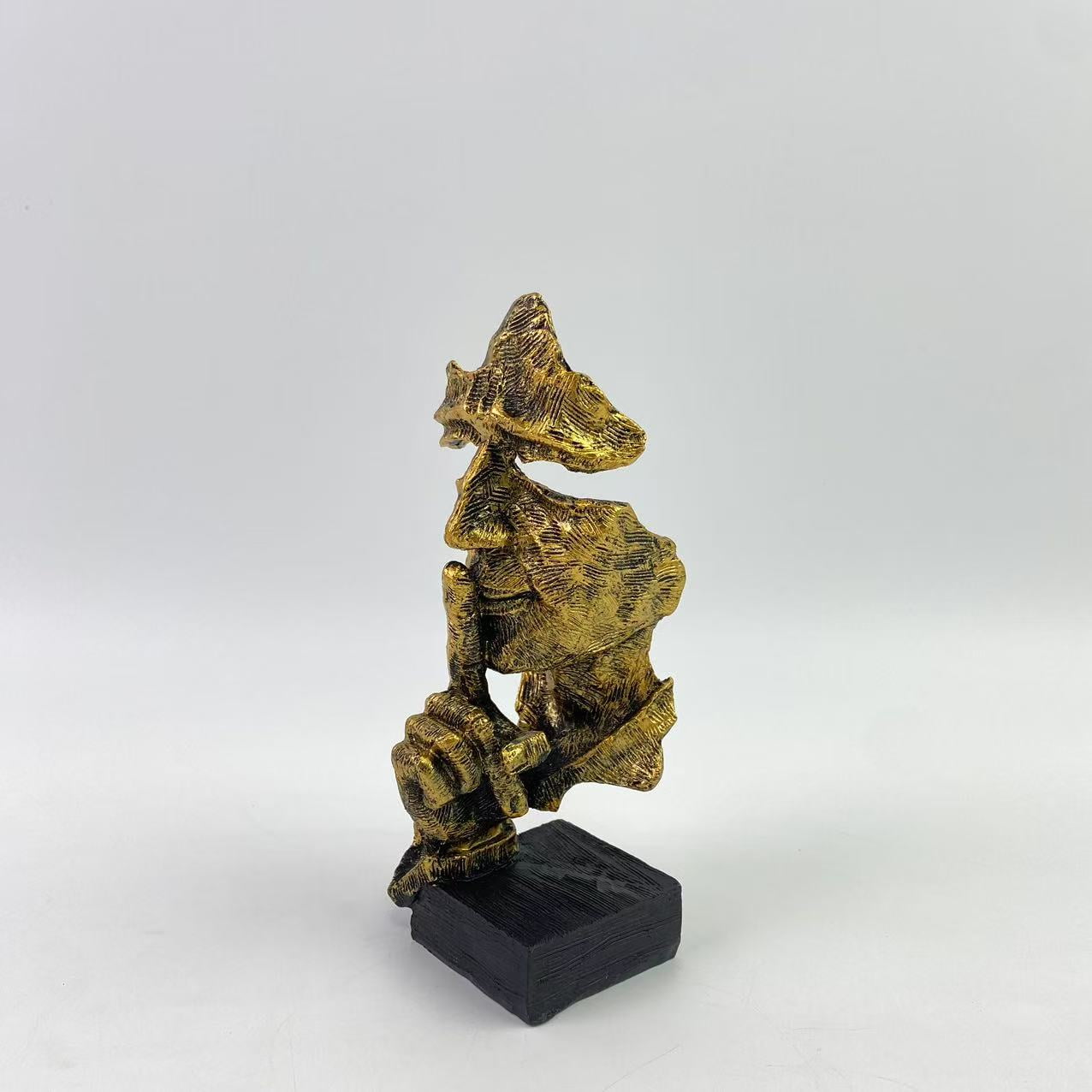 Nerfcareani Statuettes of resin,Thinker Statue - Silence is Gold Modern ...
