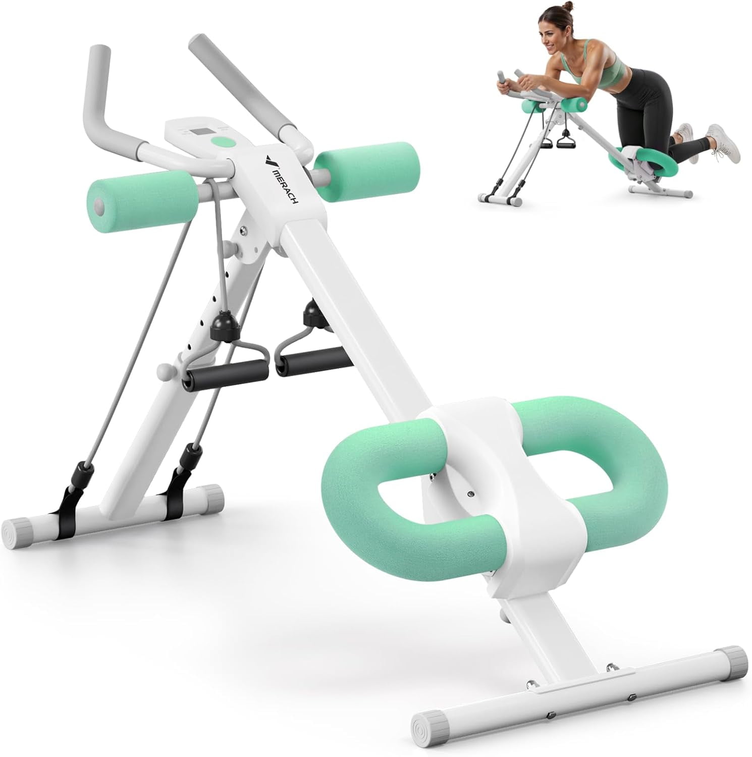 Nerongleng Ab Machine, Ab Workout Equipment, Adjustable Ab Trainer ...