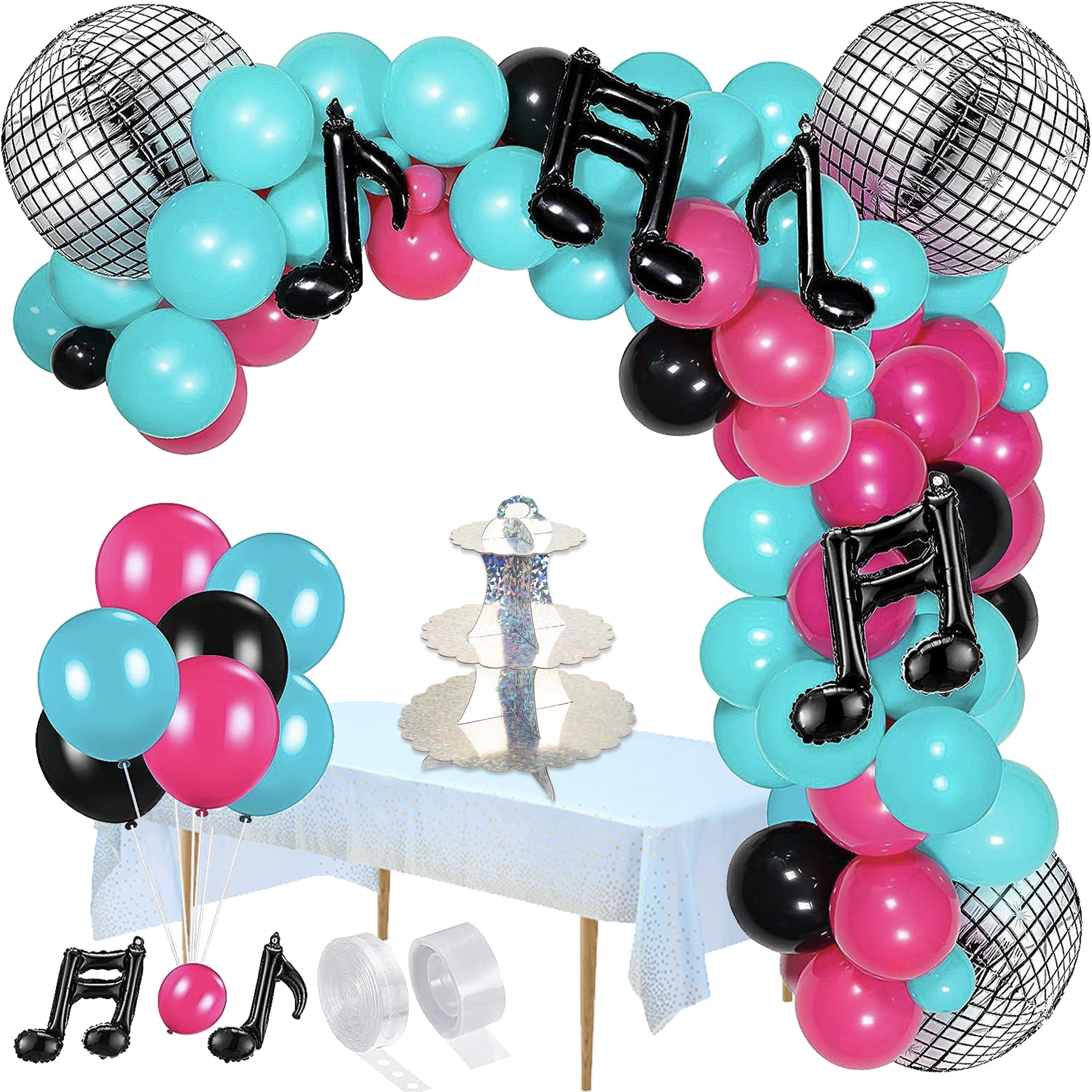 Nerooy Music Balloons Birthday Balloon Garland Arch Kit, 5 Inch 10 Inch ...