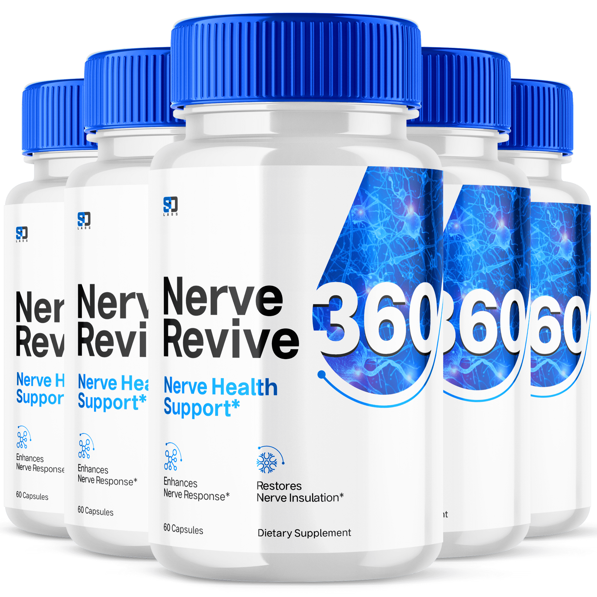 Nerve Revive 360 Advanced Nerve Support Supplement 300 Capsules ...