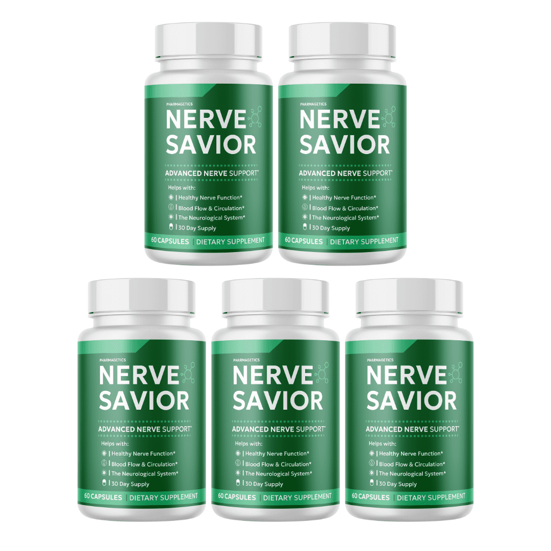 Nerve Savior Advanced Nerve Support 5 Bottles 300 Capsules - Walmart.com