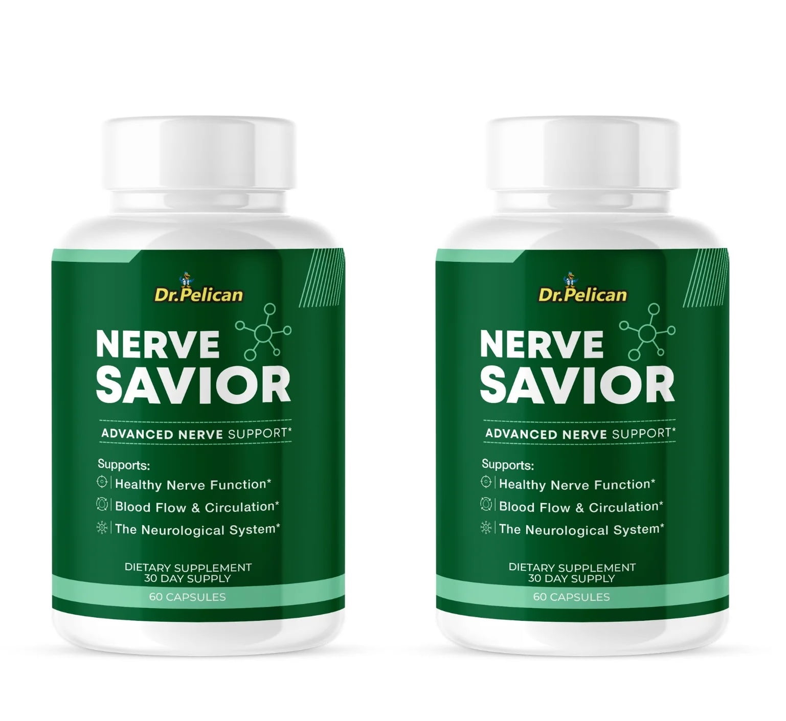 Nerve -Savior- Brain Support-60 Capsules PACK of 2 - Walmart.com