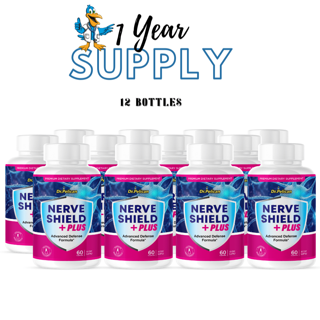 Dr. Pelican's Nerve Shield + PLUS Dietary Supplement- Supports Focus ...