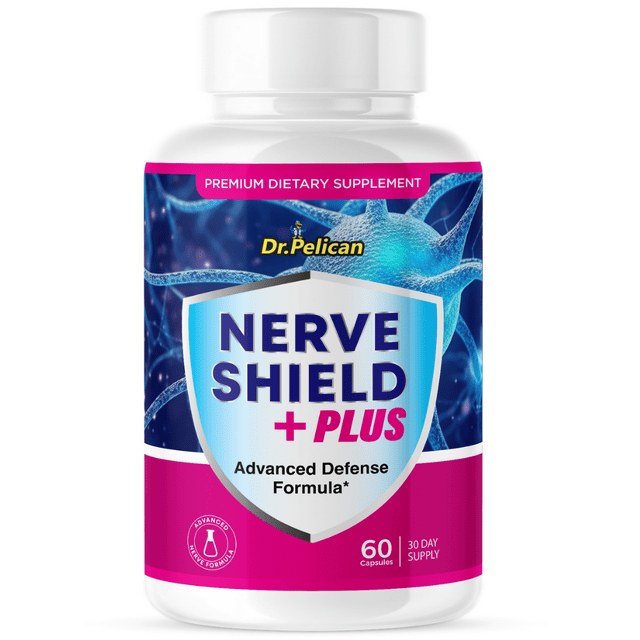 Dr. Pelican's Nerve Shield + PLUS Dietary Supplement- Supports Focus ...