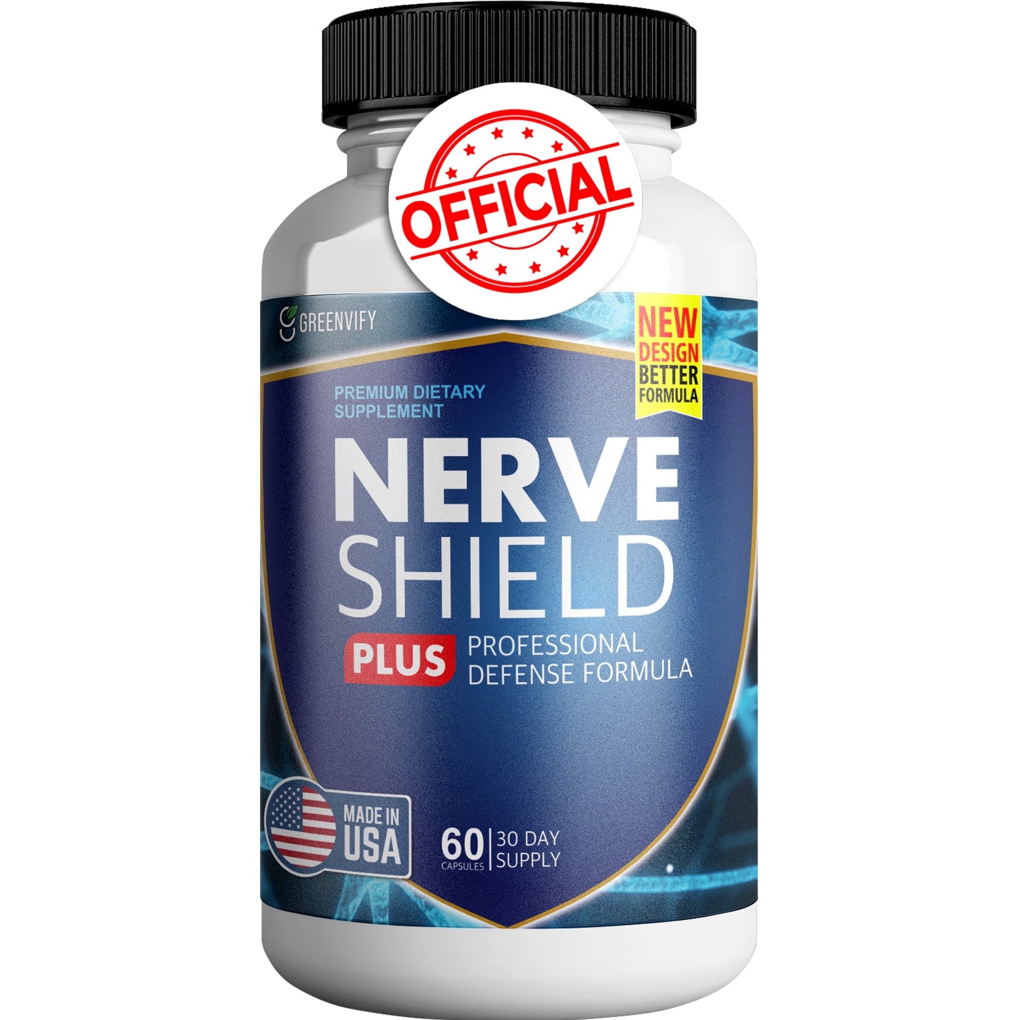 Nerve Shield Plus Pro Advanced Nerve Formula Blended Vitamins and ...