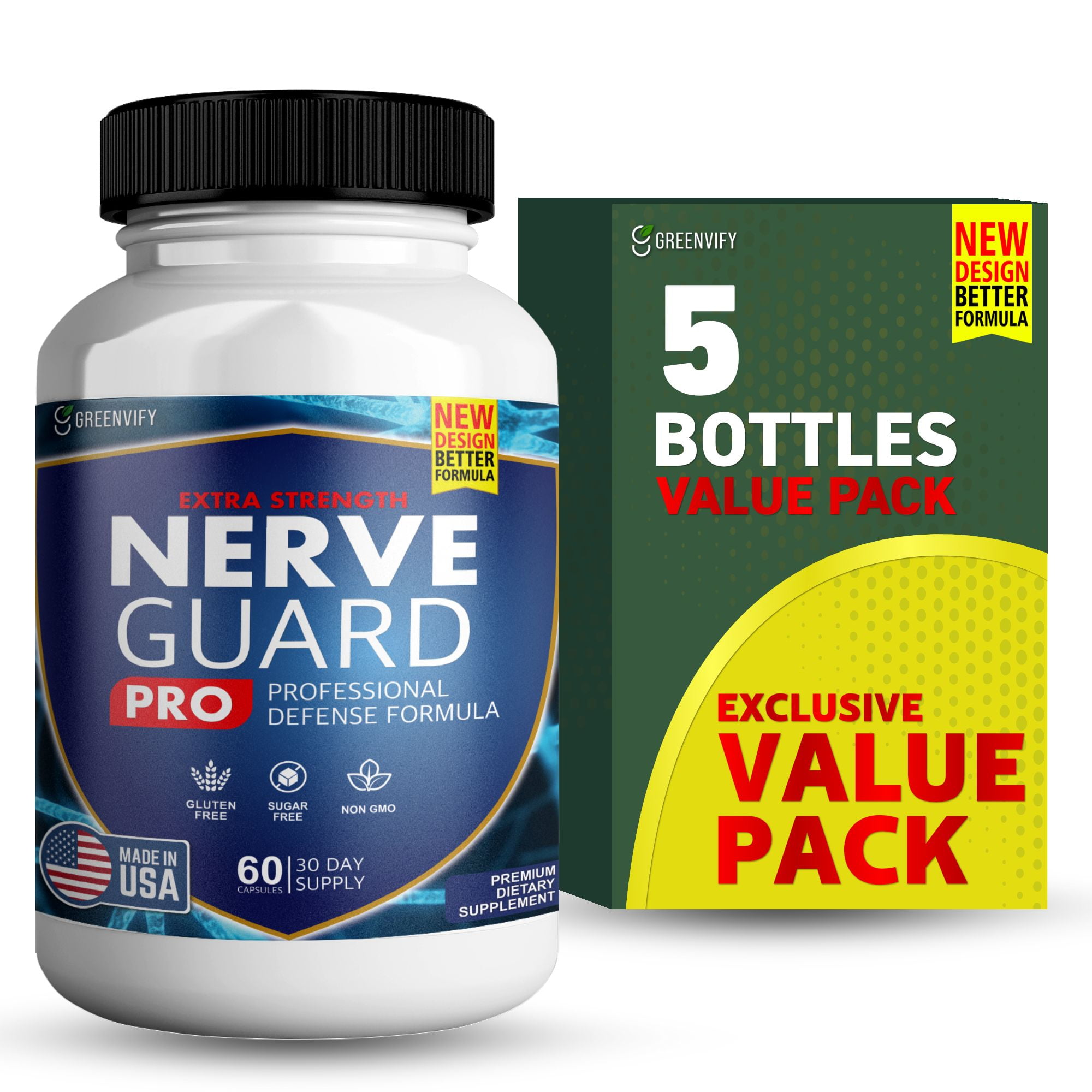 Nerve Guard Plus Pro Advanced Nerve Support Supplement with Alpha ...