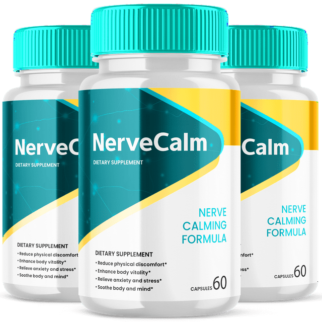 NerveCalm Advanced Formula Nerve Support Vitamin Supplement All Natural ...