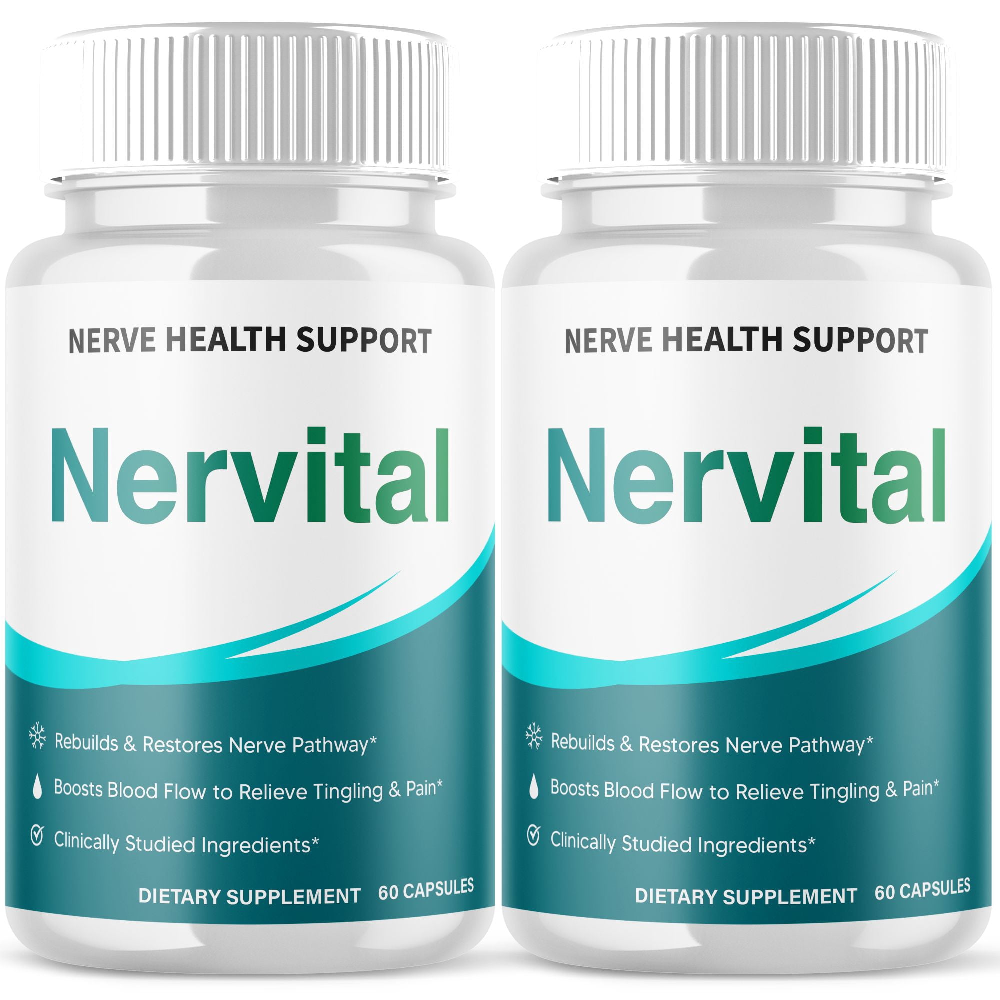 Nervital Advanced Nerve Health Support Pills Natural Vitamin Supplement ...