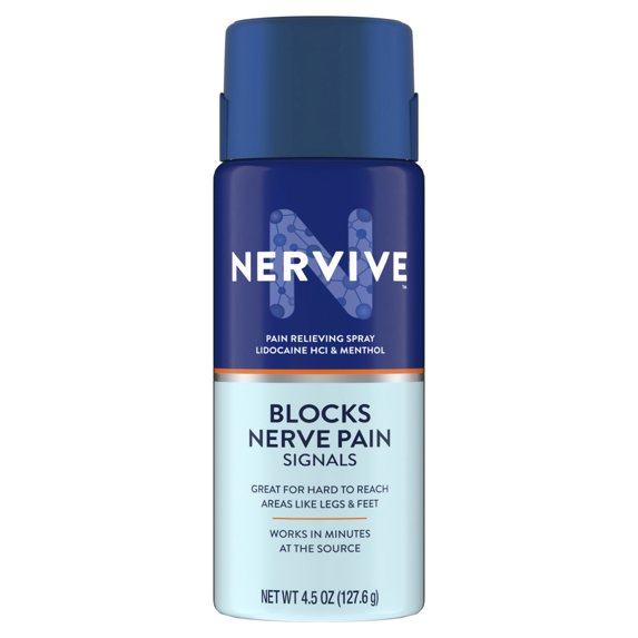 Nervive Pain Relieving Spray, Max Strength Topical Pain Reliever with ...